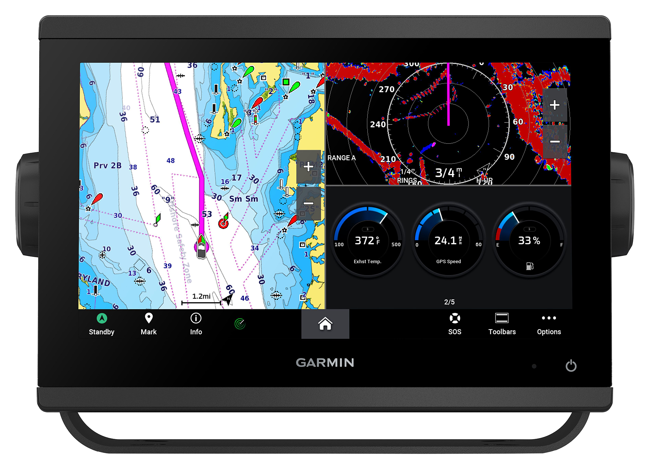 Garmin GPSMAP 943 9'' Chartplotter with Garmin Navionics+ Mapping ...